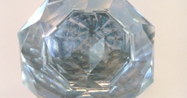 Annette Large Glass Knob Silver