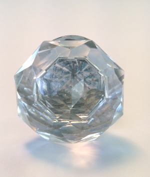 Annette Large Glass Knob Silver